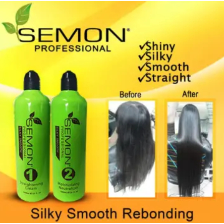 Semon Professional Silky Smooth Rebonding 1000ml | Shopee Philippines