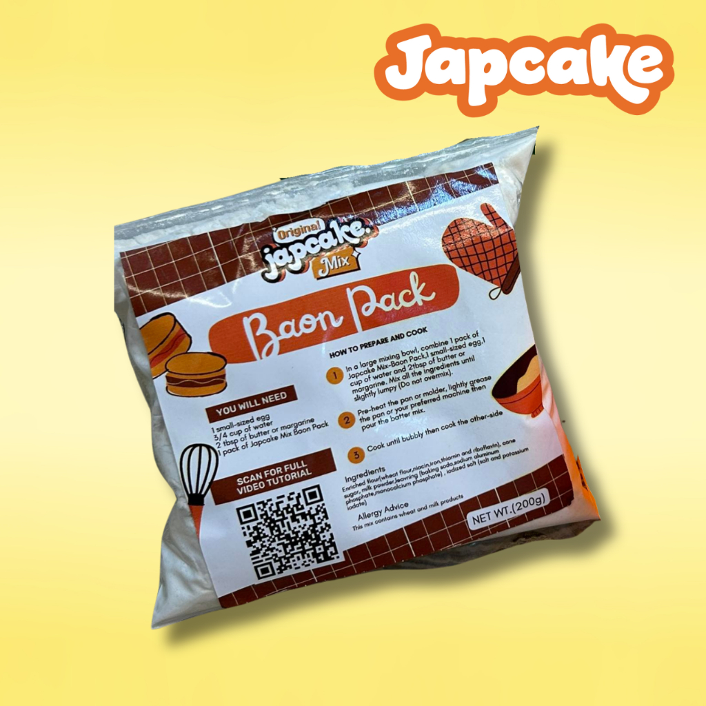Original JAPCAKE Mix Baon Pack Japanese Cake Premix Flour 220grams ...