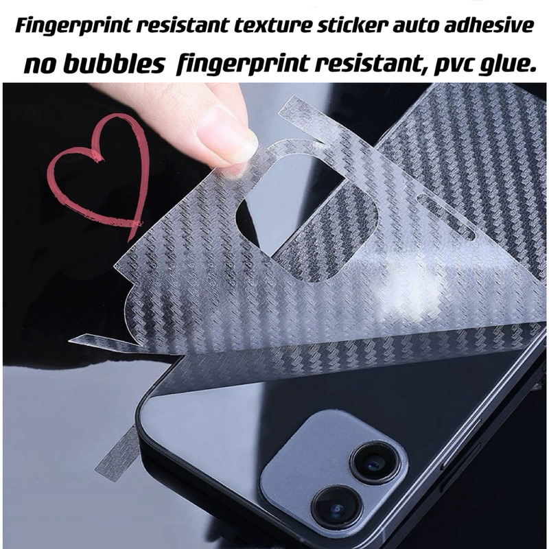 Carbon Fiber Back Sticker Compatible with Xiaomi Mi 11 Pro 11lite ...
