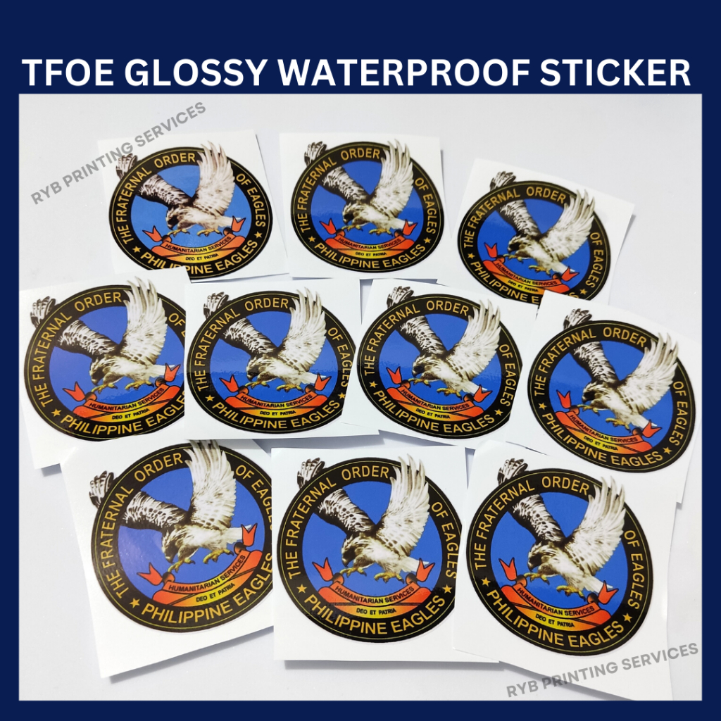 TFOE The Fraternal Order of Eagles Stickers VINYL CAR/MOTOR STICKER ...