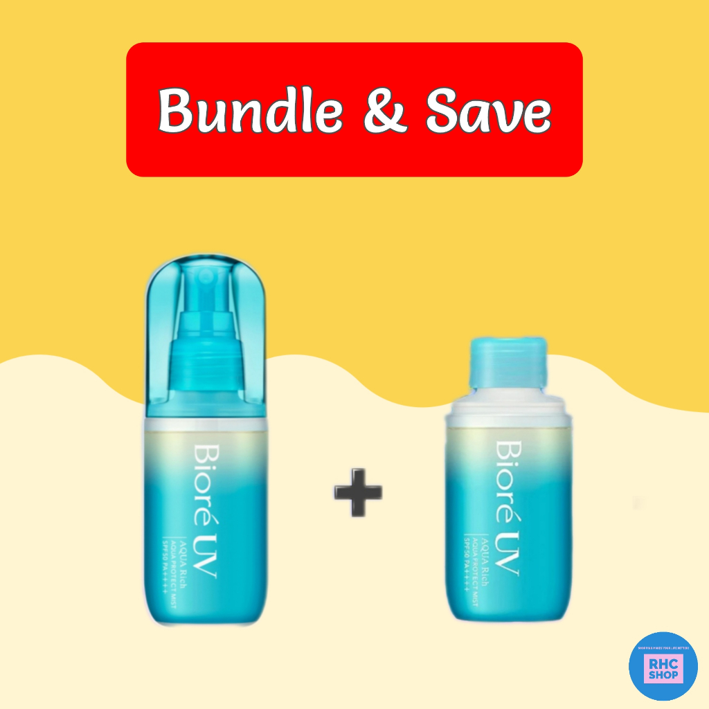 【With Refill】BIORE UV Aqua Rich Aqua Protect Mist SPF50 PA ...