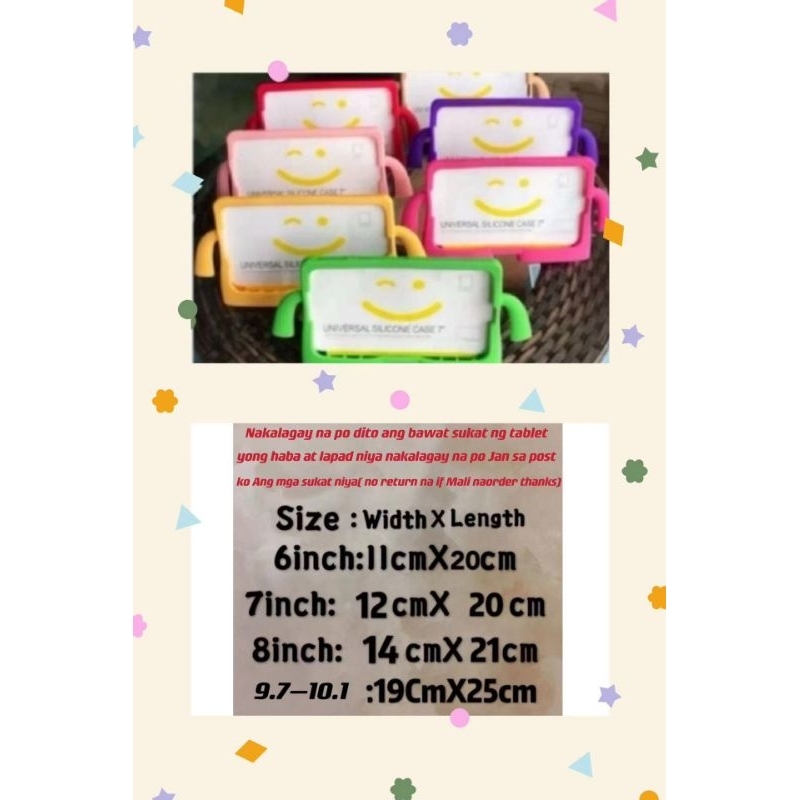 For Universal Silicone Tablet Case Lenovo Tab A8 6inch 7inch 8inch 9 ...