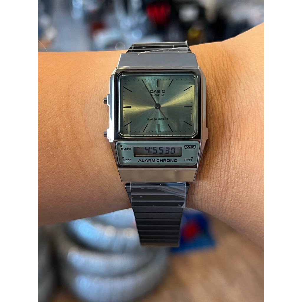 ORIGINAL CASIO Analog Blue Dial Digital Vintage Watch AQ-800EC-2A / CASIO AQ-800EC-2A | Shopee ...