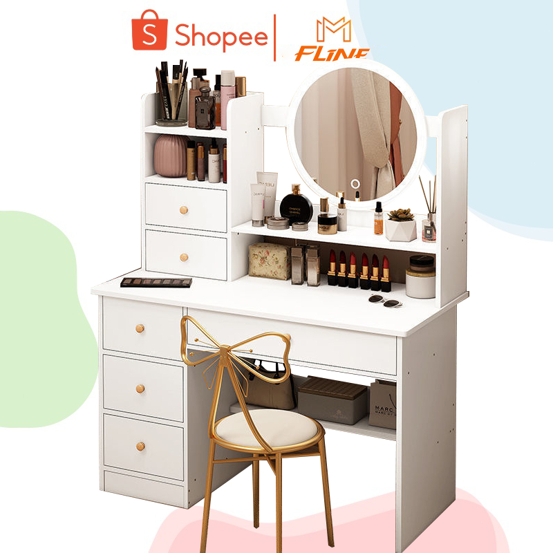 FLiNE Dressing table organizer integrated small table bedroom ...