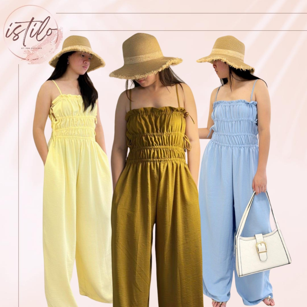 STELLA SIDE SELF-TIE JUMPSUIT by Istilo Taytay | Shopee Philippines
