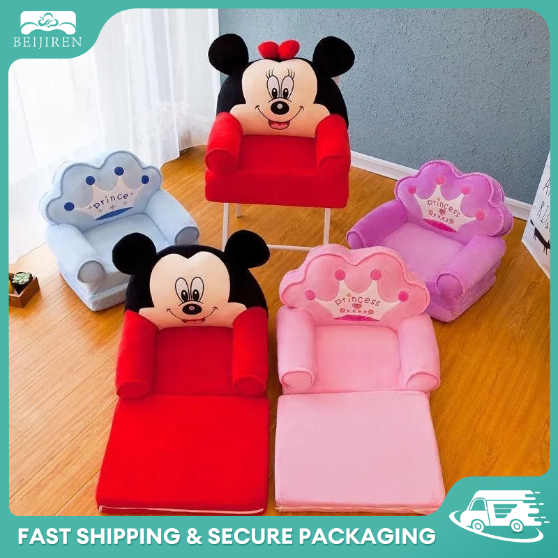 [Kid's Gift]Sofa Bed for Kids/Baby Foldable Mickey Minnie Bed Sofa ...