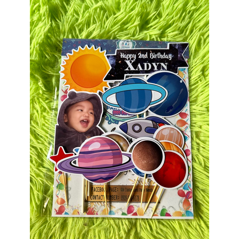 Planets Solar System Customize Cake topper and Cupcake topper | Shopee ...