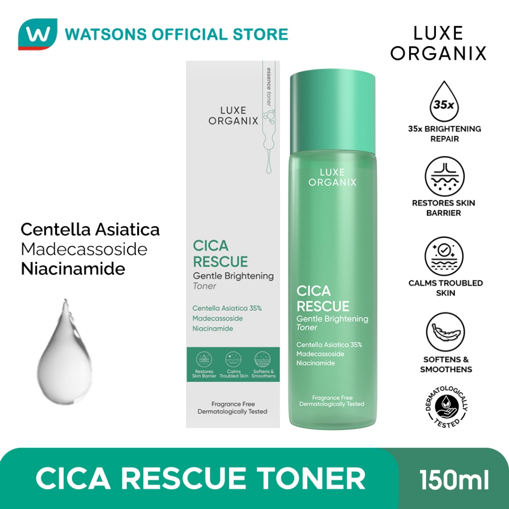 LUXE ORGANIX Cica Rescue Gentle Brightening Toner 150ml | Shopee ...