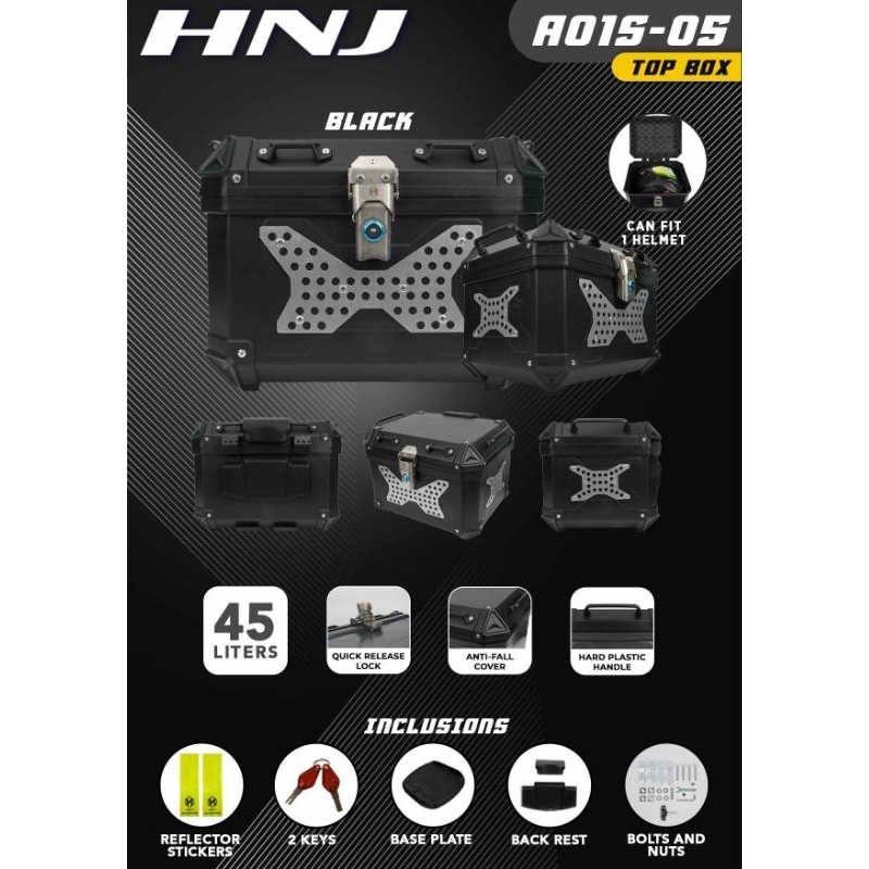 HNJ HARD PLASTIC TOP BOX | Shopee Philippines