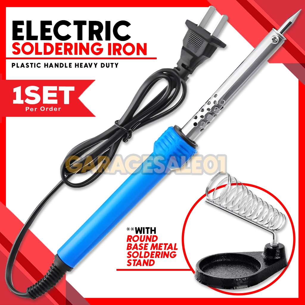 Electric Soldering Iron Plastic Handle With Base Metal Soldering Iron ...