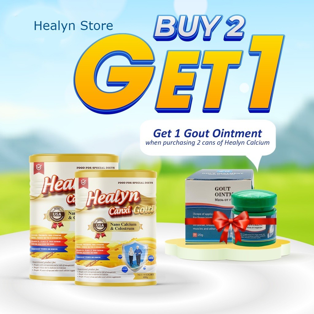 ( Buy 2 get 1 ) Healyn Canxi Gold 400g Milk for osteoporosis and arthritis | Shopee Philippines