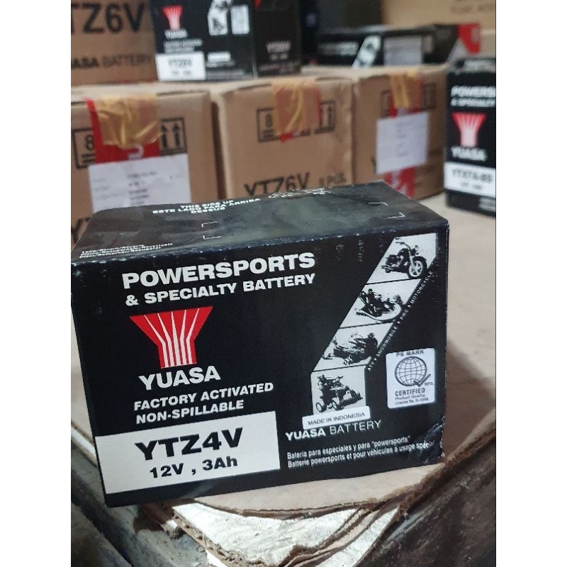 Yuasa YTZ4V Motorcycle Battery (Indonesia) | Shopee Philippines