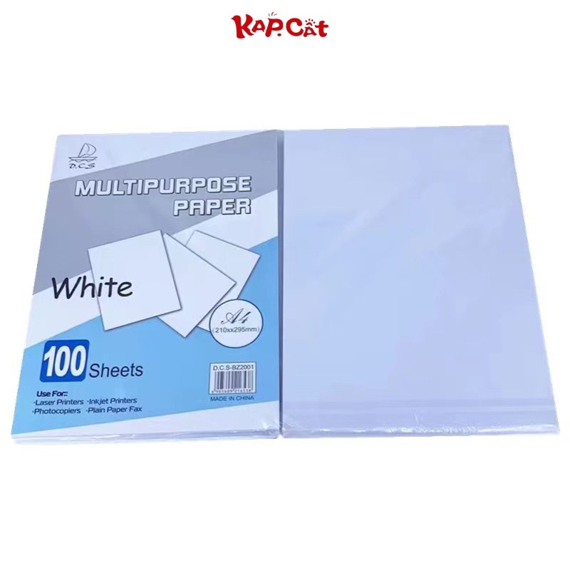 KAP.CAT A4 BOND PAPER 100sheets (210X295mm) SCHOOL SUPPLIES | Shopee ...