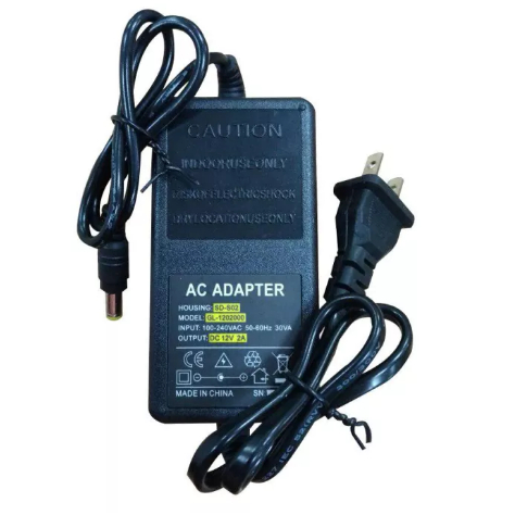 12V2A POWER ADAPTER TWO-WIRE REGULATOR ADAPTER FOR CCTV SYSTEM | Shopee ...