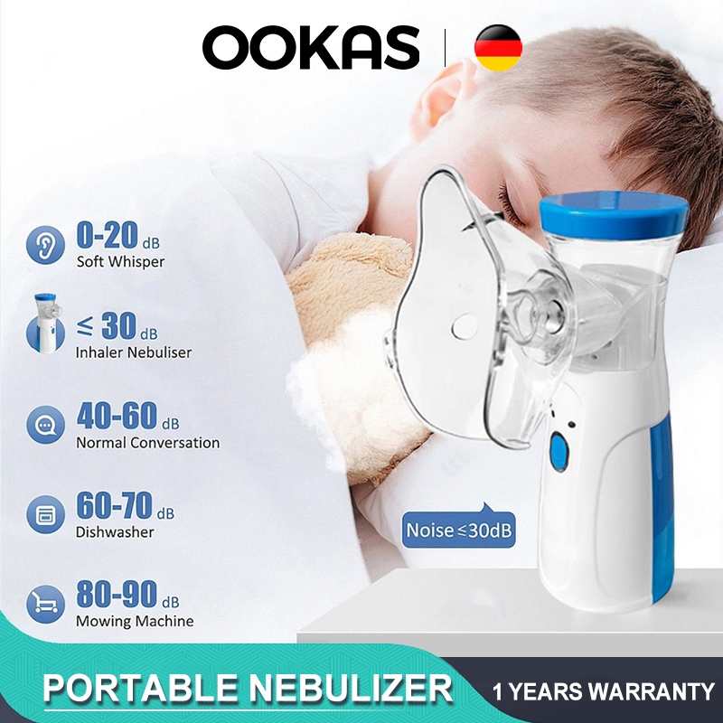 OOKAS Portable Nebulizer Rechargeable Inhaler Ultrasonic Spray ...
