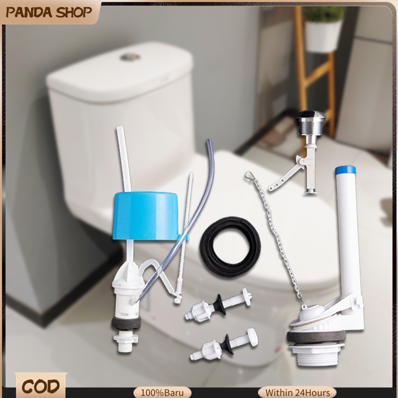 1Set Toilet Water Tank Fitting Level/Push Button Type Toilet Flush Kit ...