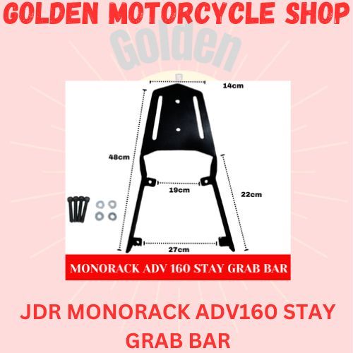 JDR MONORACK FOR ADV 160 STAY GRAB BAR | Shopee Philippines