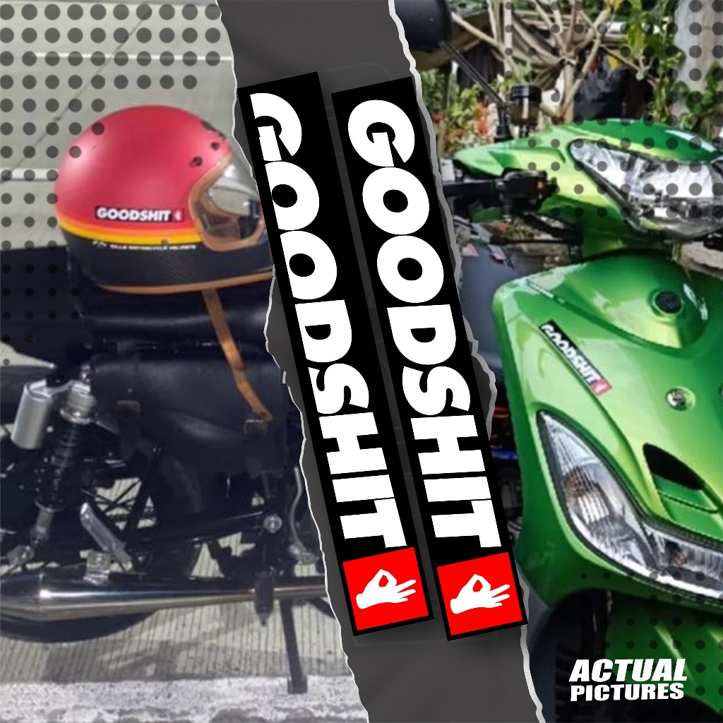 GOODSHIT DESIGN 1 decal sticker for car/motorcycle and helmet | Shopee ...