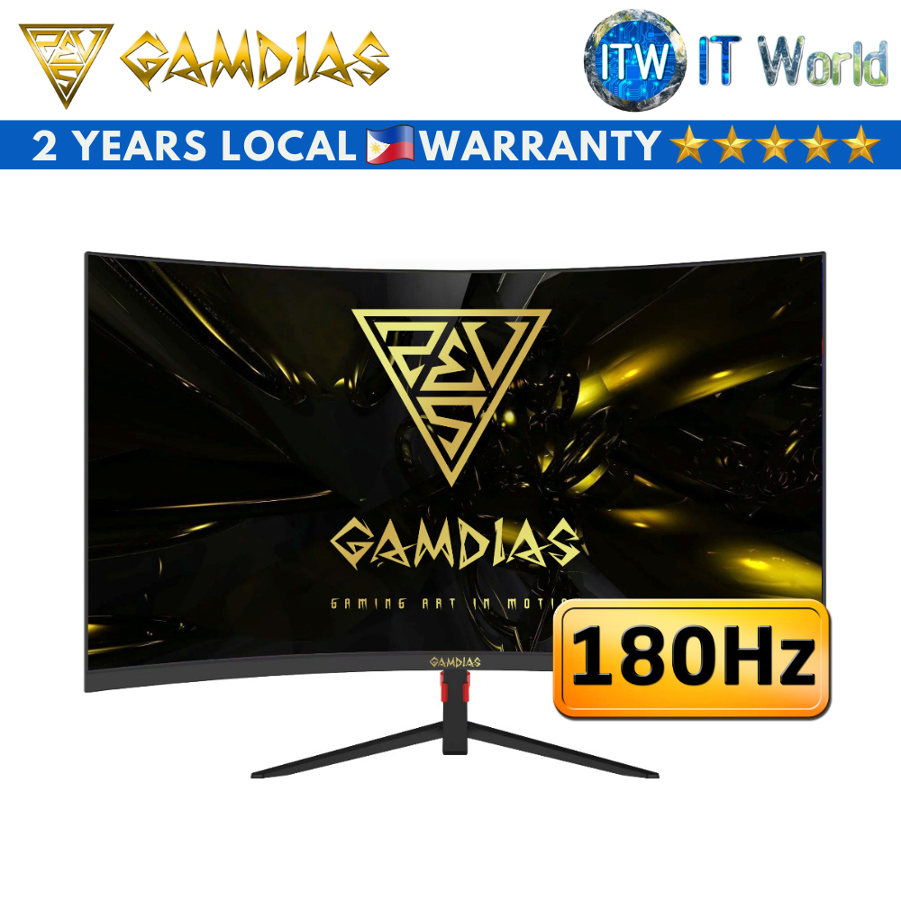 Gamdias Atlas Curve Gaming Monitor HD27G II - 27" 180Hz / 1920x1080 FHD ...