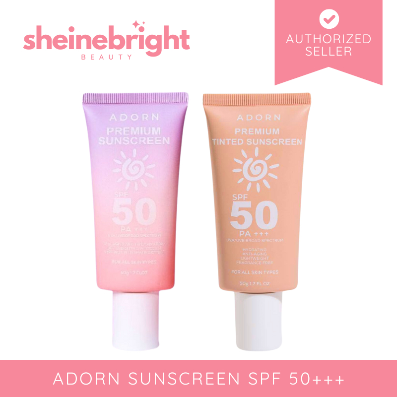 Adorn Sunscreen SPF 50++ Camille Trinidad, Lightweight, Hydrating, For ...
