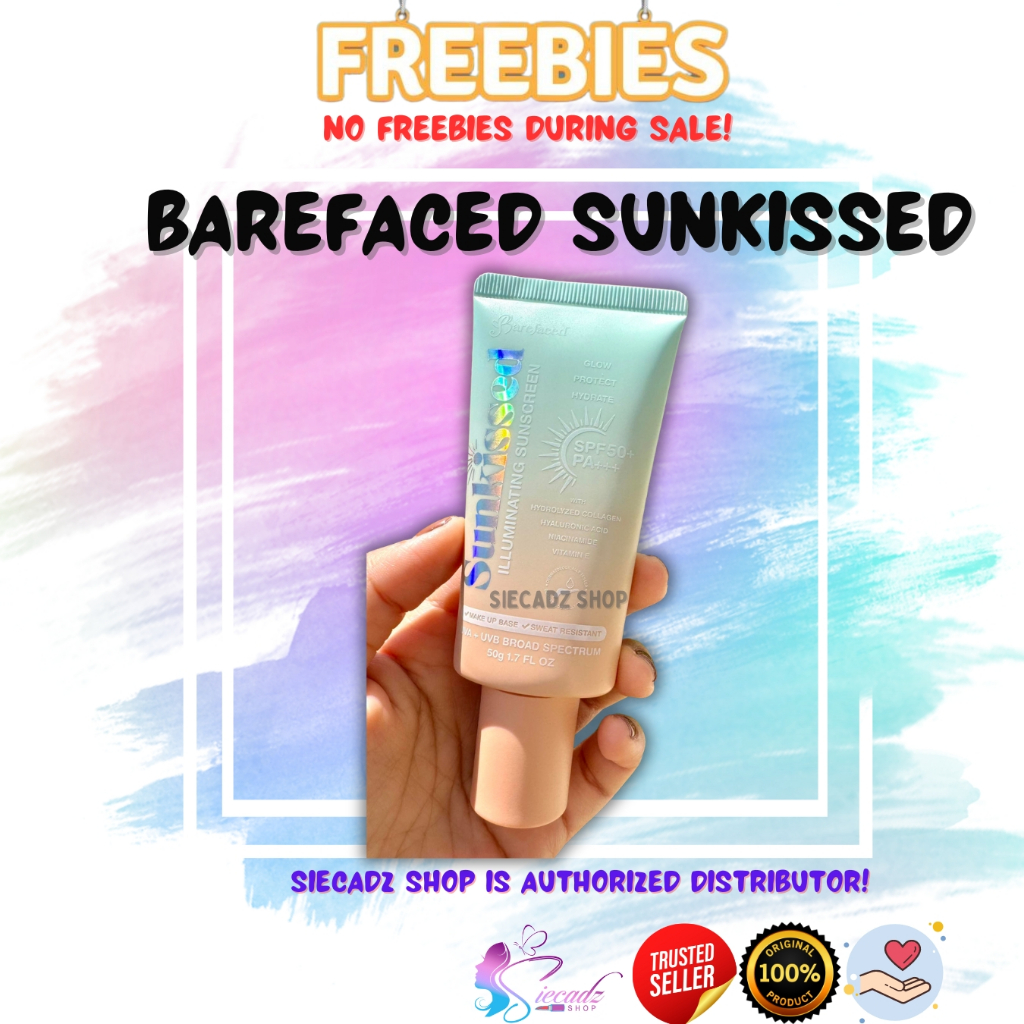 BAREFACED Sunkissed Sunscreen SPF 50 | All Skin Types | Shopee Philippines