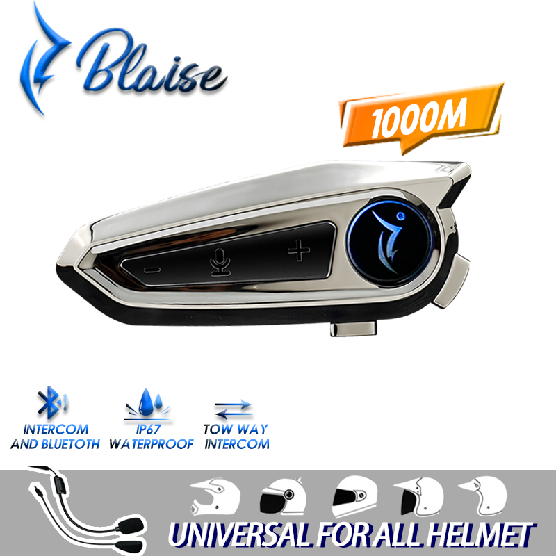 Blaise V8S 500M Music Share Helmet Intercom Bluetooth Motor Intercom 2 ...