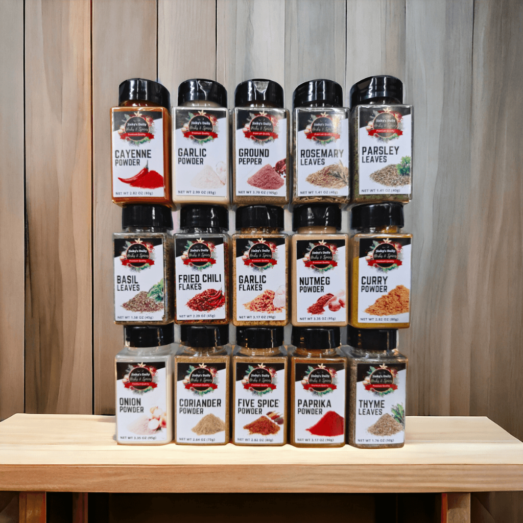 Essential Bundle 15 PCS Set Premium Herbs & Spices by Jinky's Daily ...