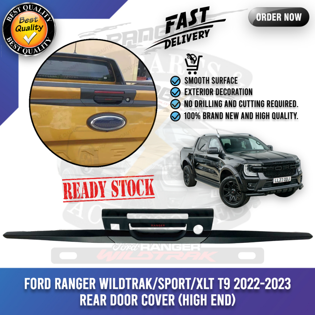 CPA - FORD RANGER WILDTRAK SPORT XLT T9 2022-2023 REAR DOOR COVER (HIGH ...