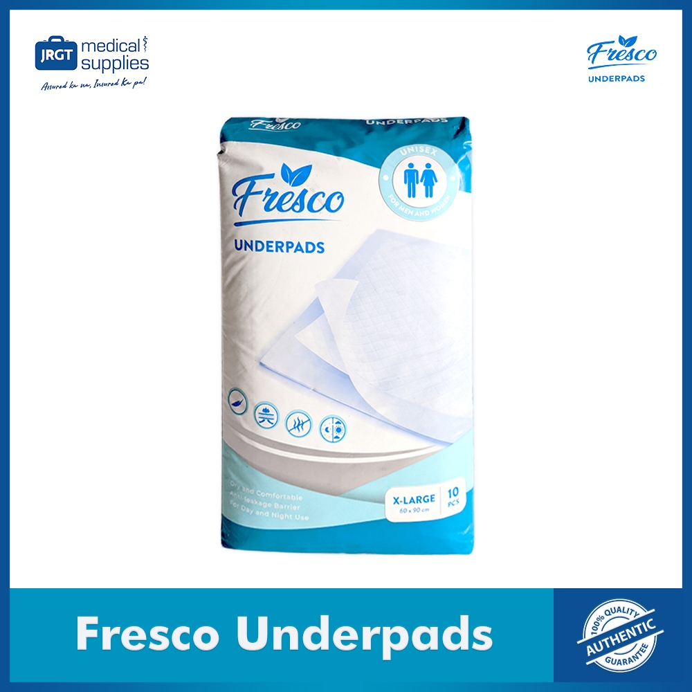 Fresco Underpads 60x90cm, 1 Pack (10 pcs) | Disposable & Waterproof ...