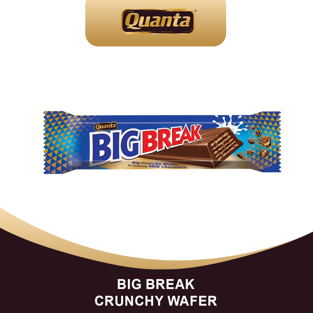 Quanta Big Break Crunchy Wafer in Creamy Milk Chocolate 12x28.5g ...