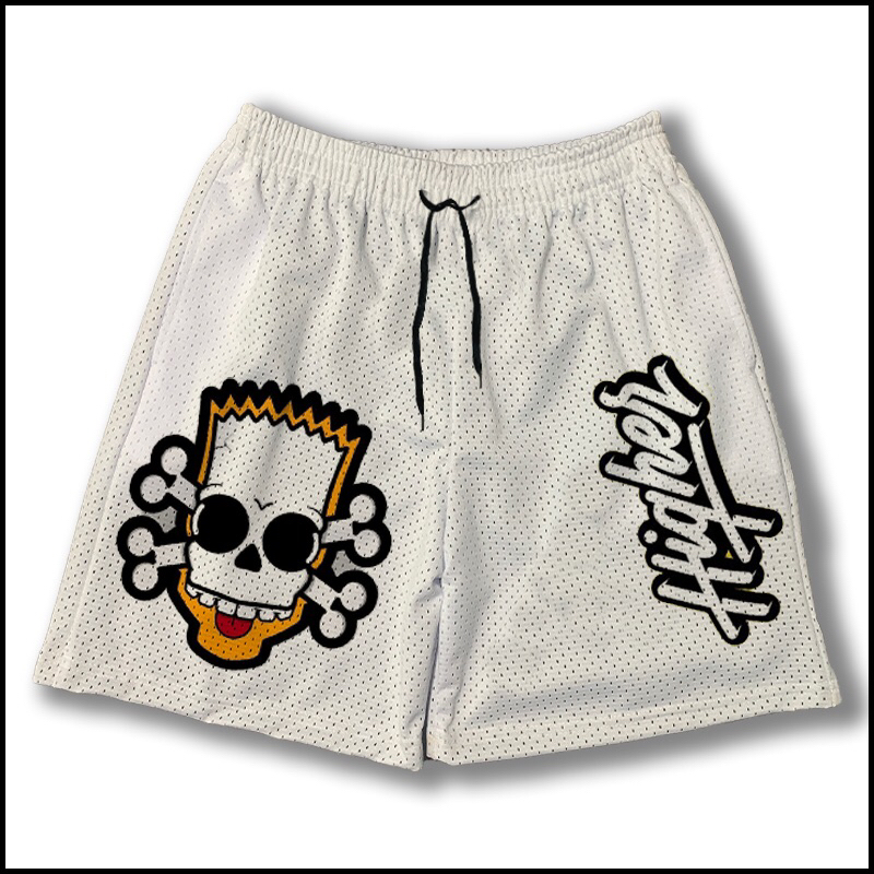 MESH SHORT FOR MEN DESIGN #26 - UNICLEY- WHITE - MENSWEAR - SUBLIMATION ...