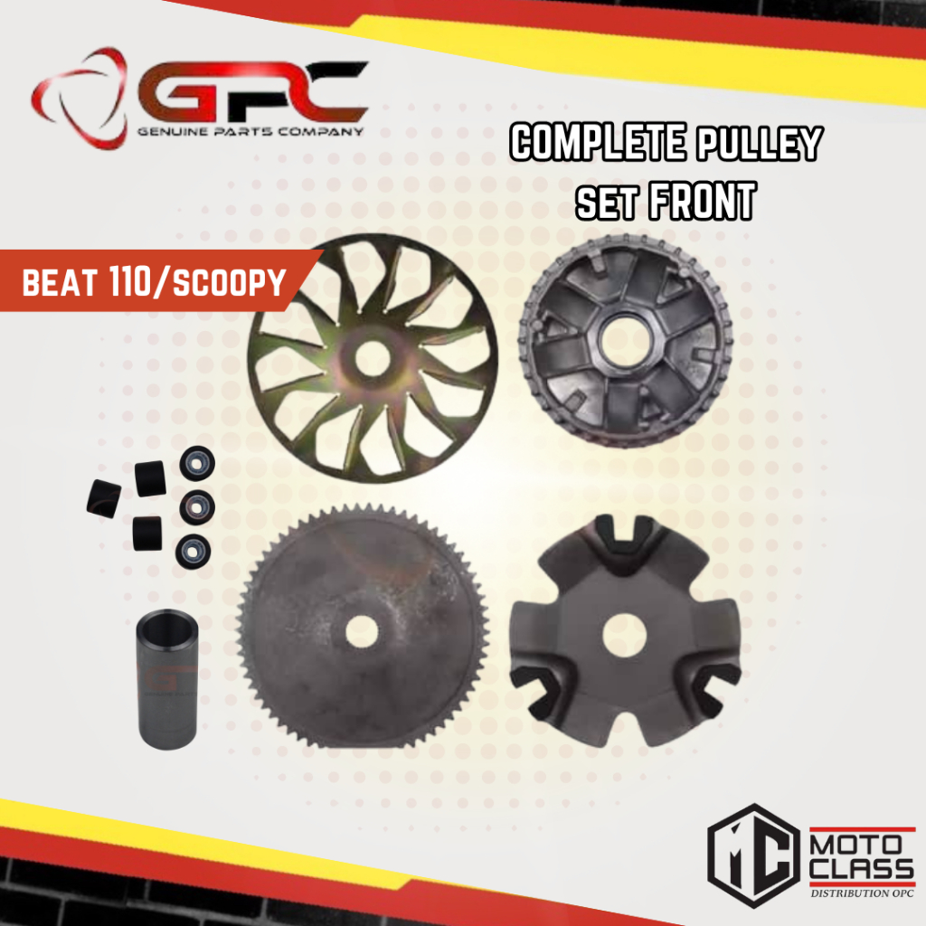 GPC COMPLETE PULLEY SET BEAT/SCOOPY FRONT 110877 | Shopee Philippines