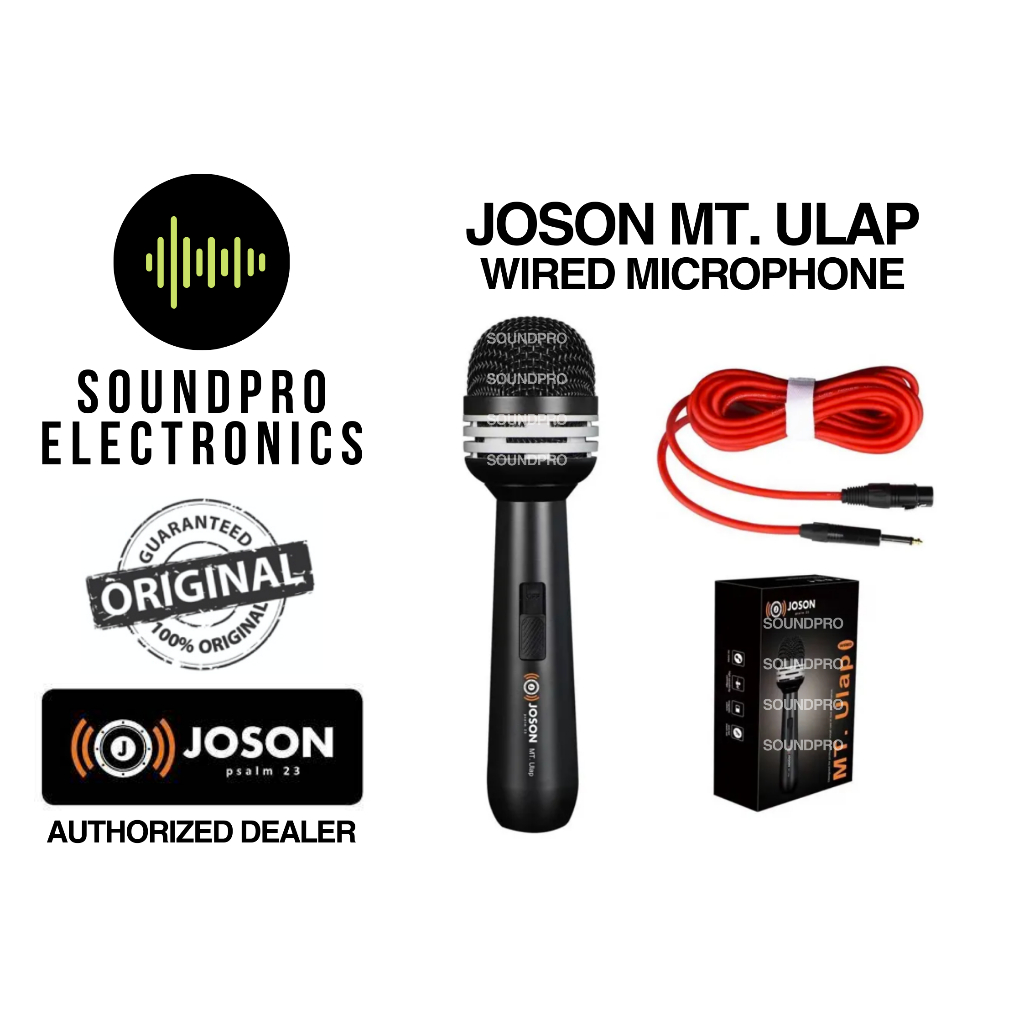 Joson MT. Ulap Wired Microphone with Plastic Case (new version ...