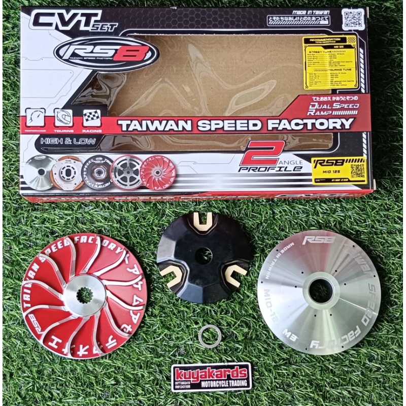 RS8 TARAGSIT PULLEY SET MIO I 125/M3/MIO GEAR/MIO GRAVIS/MIO SOUL I 125 ...