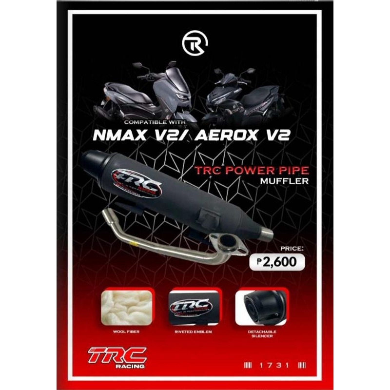 TRC Racing Exhaust pipe NMAX V2 Aerox V2 | Shopee Philippines