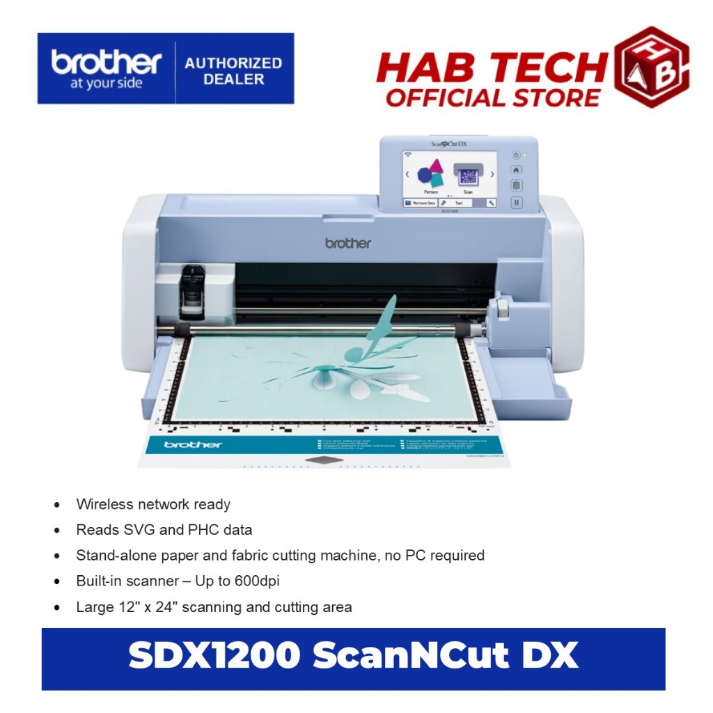 Brother SDX1200 ScanNCut DX Plotter Cutter Vinyl Sticker Cutting ...