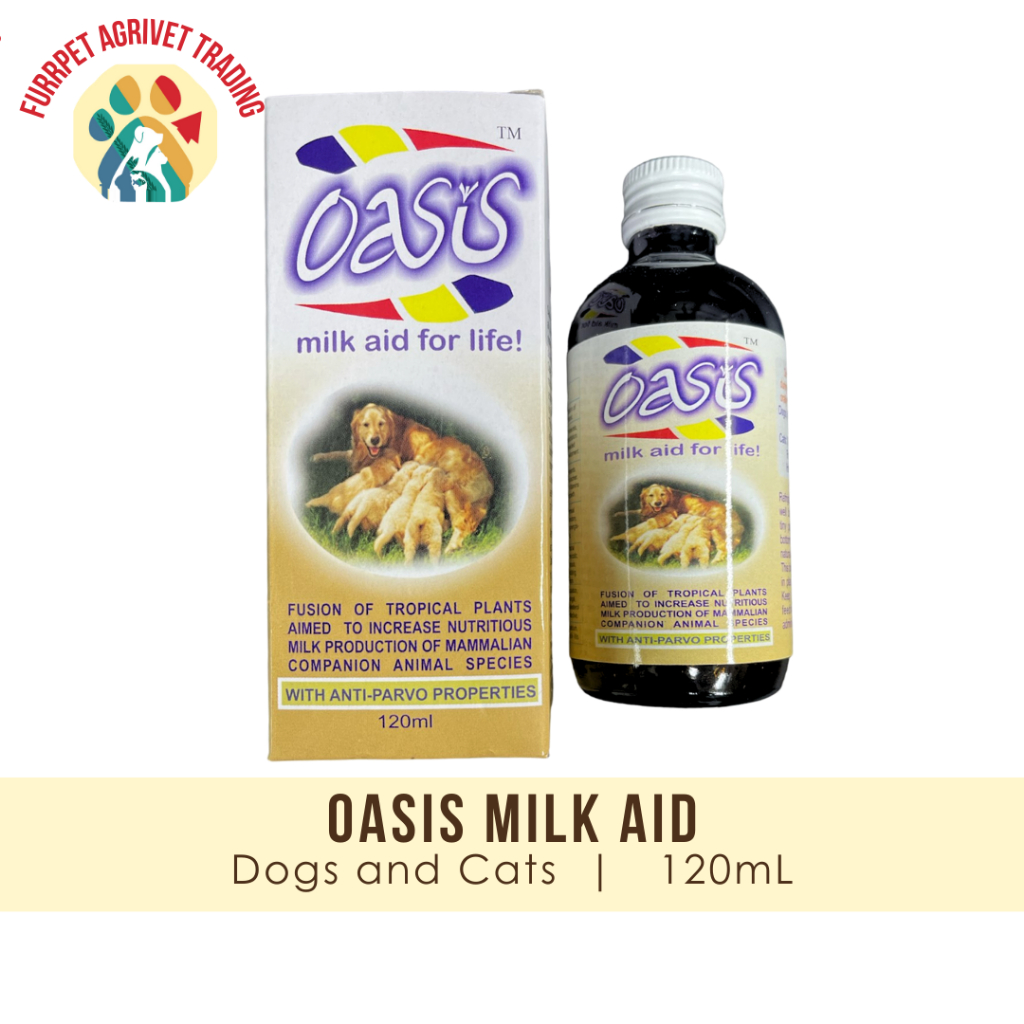 Oasis Milk Aid for Dogs and Cats with Anti Parvo Properties 120ml ...