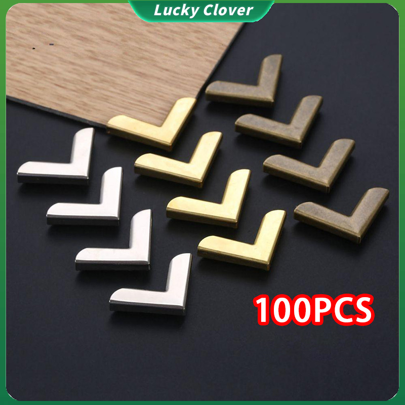 100Pcs Metal Corner Brackets Metal Corner Protectors for Menus / Books ...