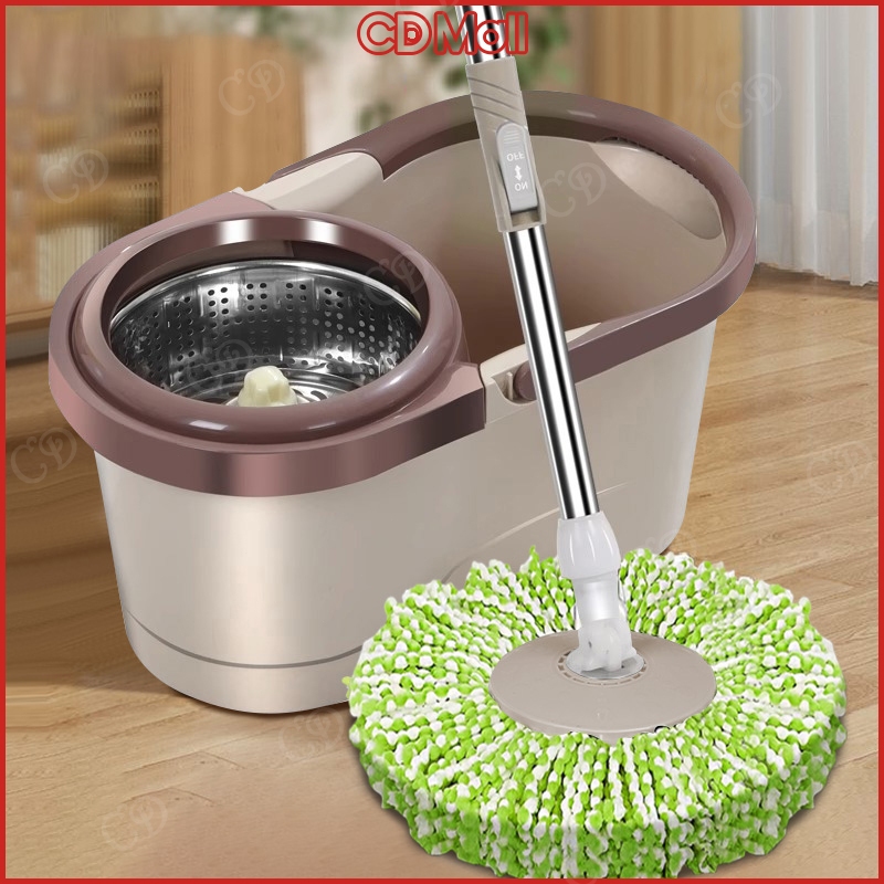 CD Spin Mop with Spinner and Bucket Complete Set Tornado Mop 360 ...