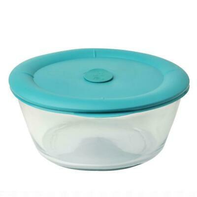 USA NEW Pyrex Pro 3-Quart Storage Bowl with Turquoise Vented Lid RARE ...