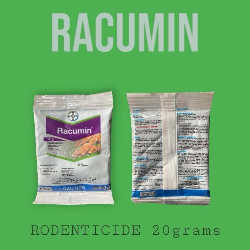 RACUMIN 20 grams (50 pcs/sachet) Rodenticide by Bayer | Shopee Philippines