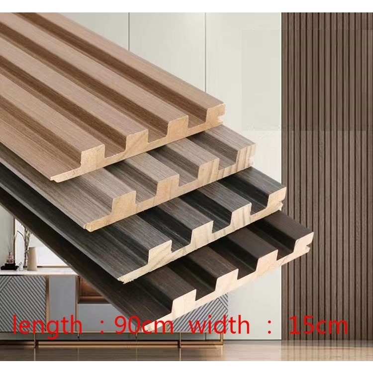 Solid Wood Wallpaper Sticker PVC Background Panel Board Home Decoration ...