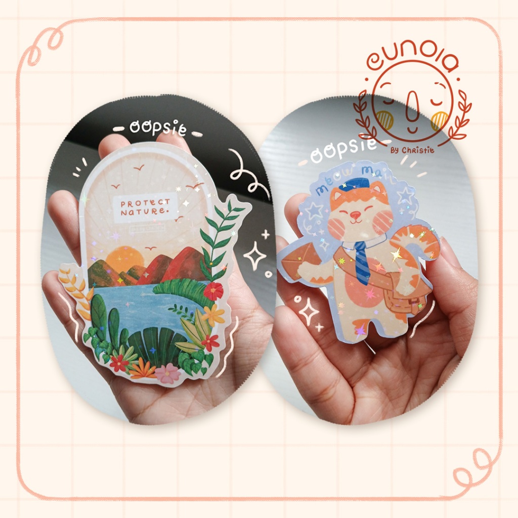 Oopsie Vinyl Sticker, Waterproof Sticker, Die Cut / Eunoiabyc | Shopee ...