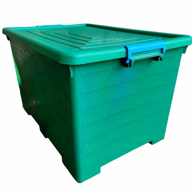 STORAGE BOX 120L, 90L, 65L (GREEN COLOR) HEAVY DUTY STORAGE BOX WITH ...