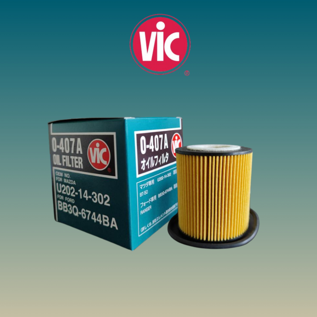 VIC Oil FIlter O-407A for Ford Ranger, Everest, Mazda BT-50 | Shopee ...