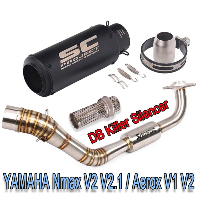 Elbow motorcycle exhaust pipe for Aerox V1 or V2/Nmax V2 2020 51mm ...