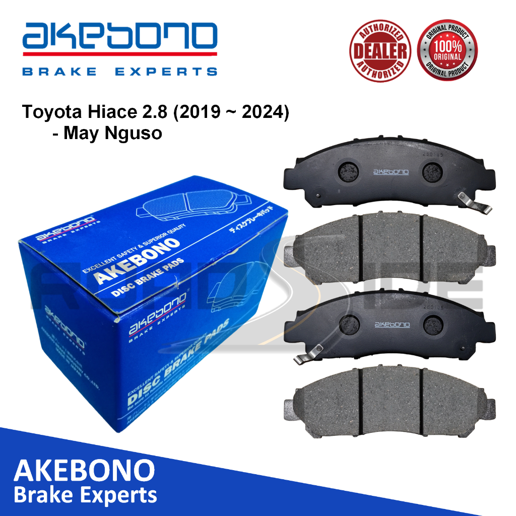 Akebono Front Brake Pads for Toyota All New Hiace 2.8 (2019 - 2024 ...