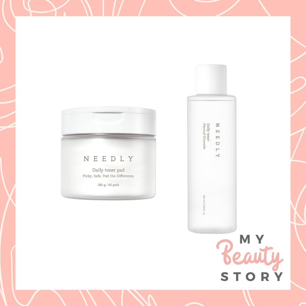 Needly Daily Toner Pad 280g (60 Pads) / Daily Toner 250ml (Bottle ...