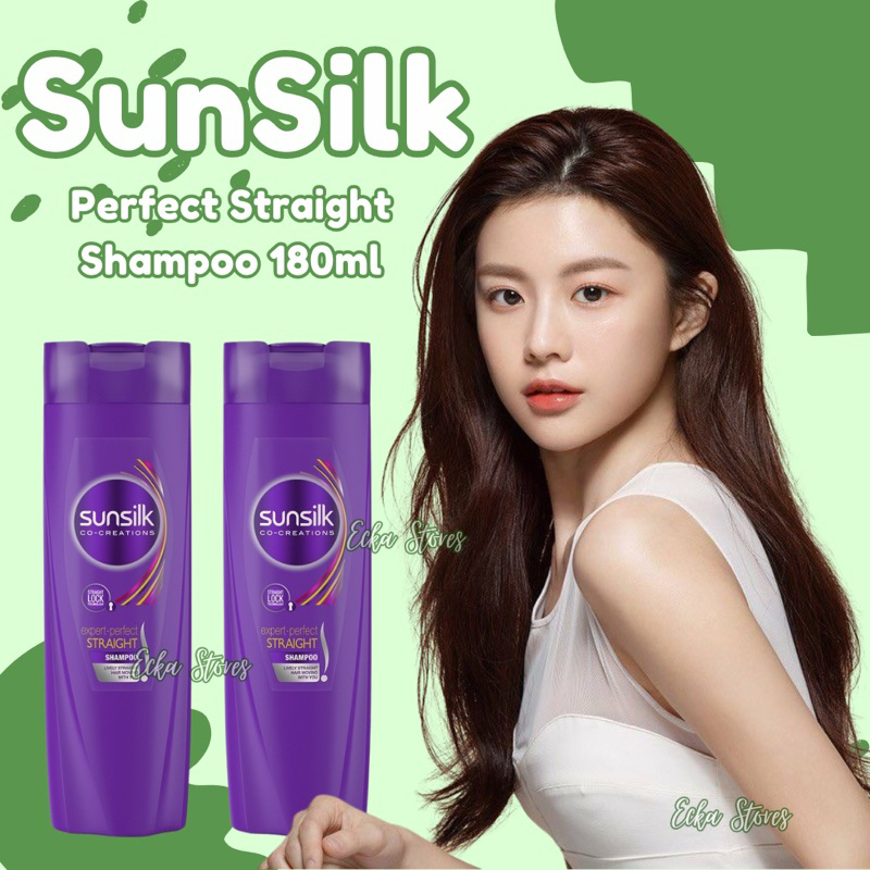 Sunsilk shampoo Hair straight 180ml purple | Shopee Philippines