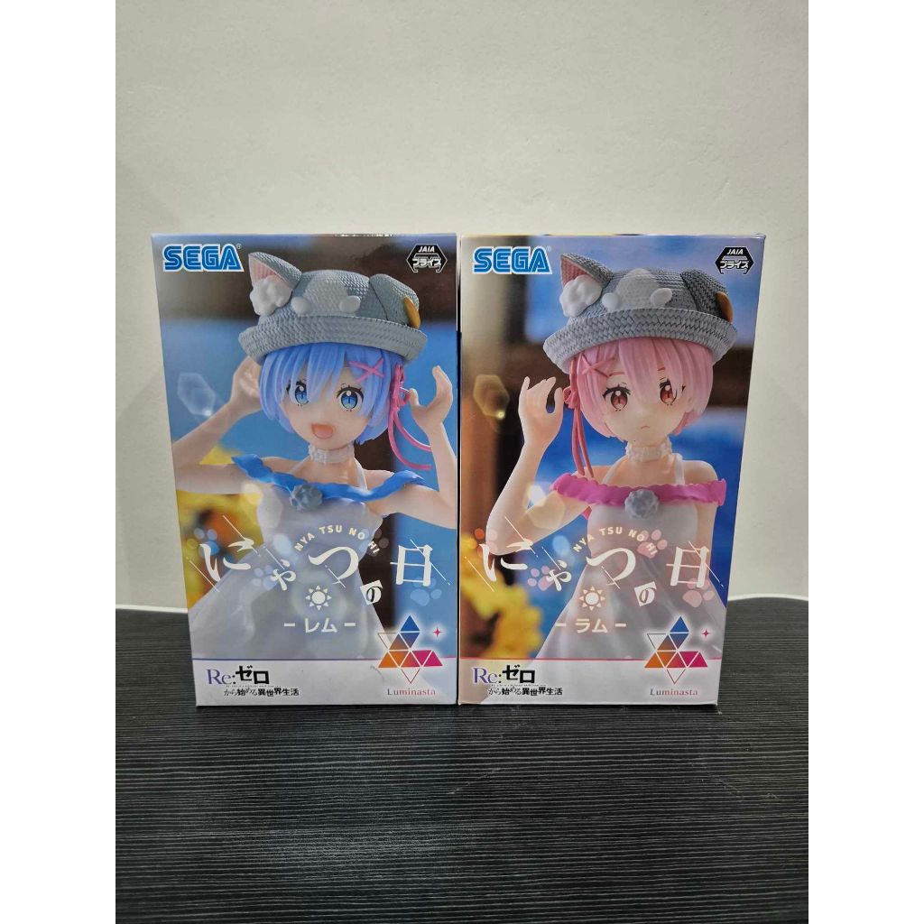 REM and RAM SET - Re:ZERO - Nya Tsu no hi - Sega Luminasta | Shopee ...